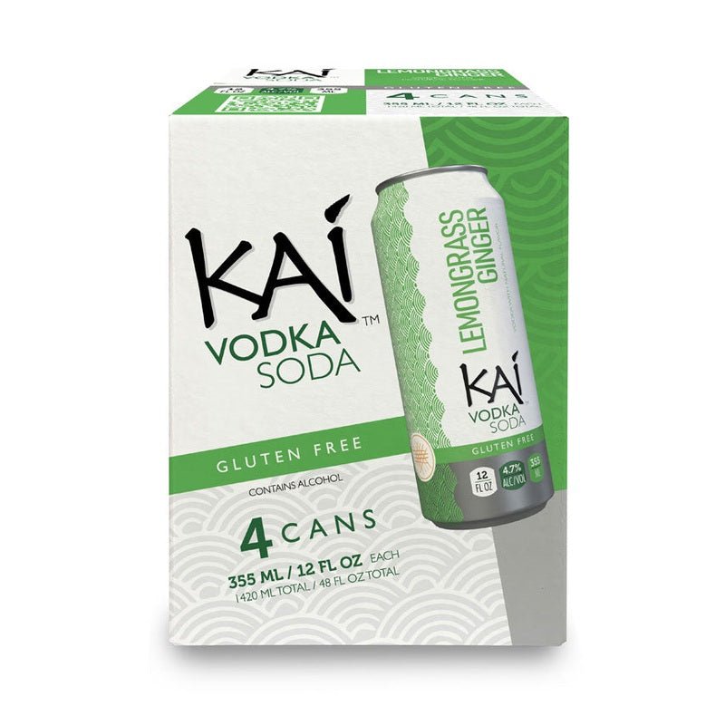 Ginger Lemongrass Vodka Soda 4-Pack - Kai Spirits – ForWhiskeyLovers.com
